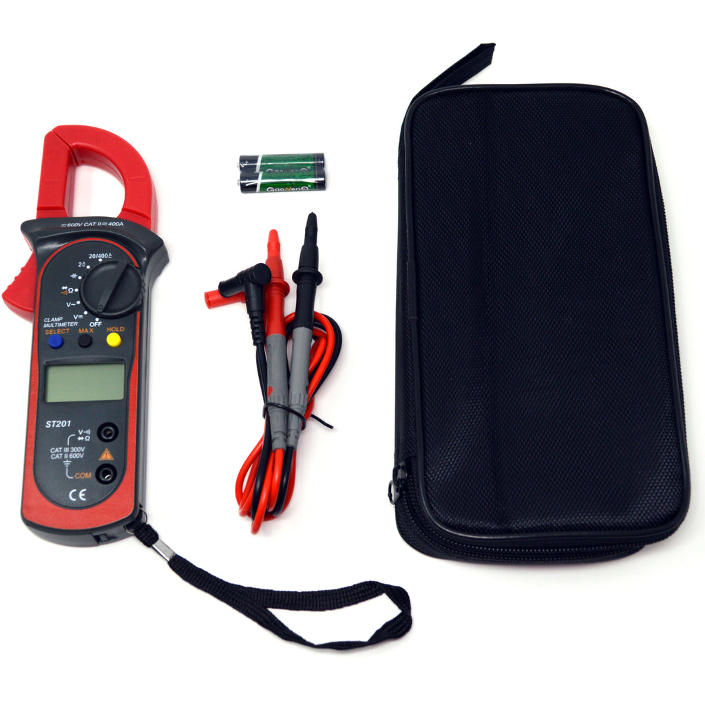 Handheld True RMS Digital Clamp Meter Multimeter AC DC Volt Amp Ohm Ca ...